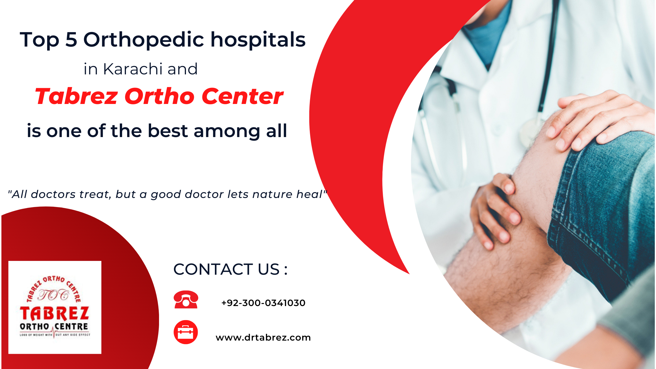 Top 5 Orthopaedic hospitals in Karachi - Tabrez Ortho Center